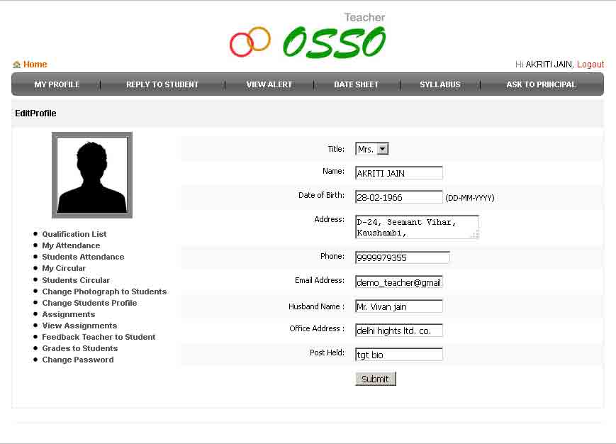 Top School Management System - OSSO